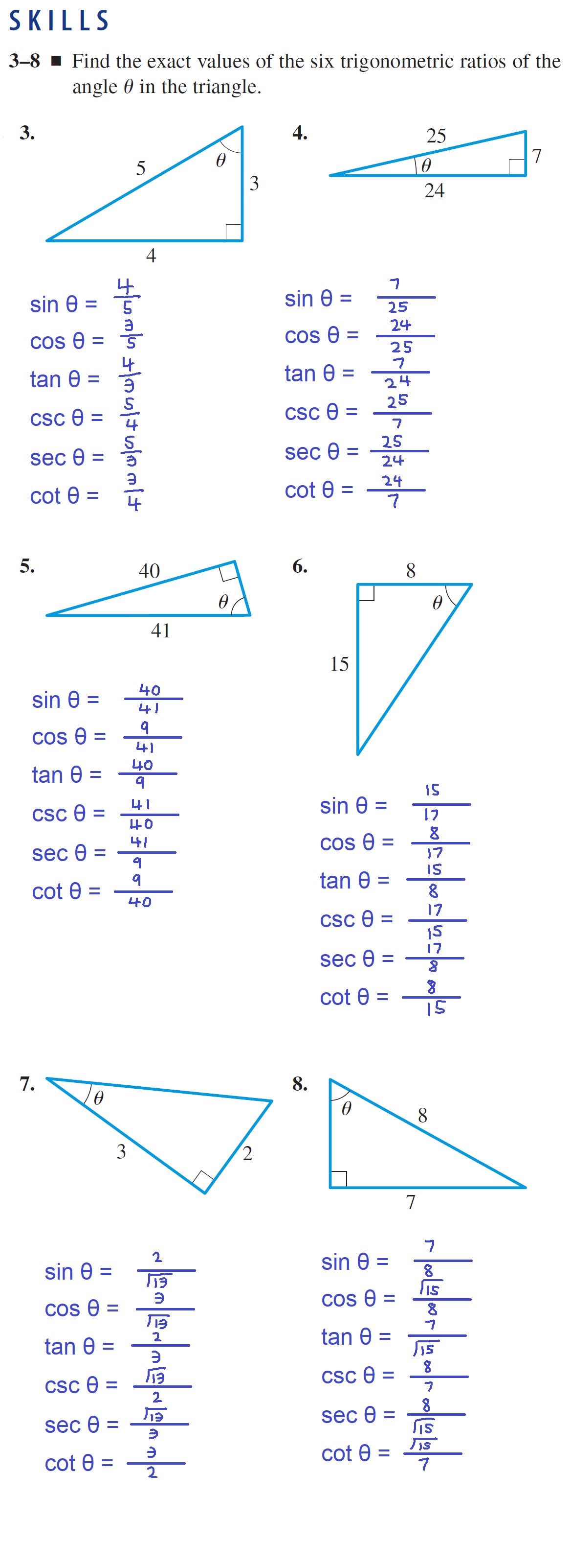 1.2 - Trigonometry of right triangles